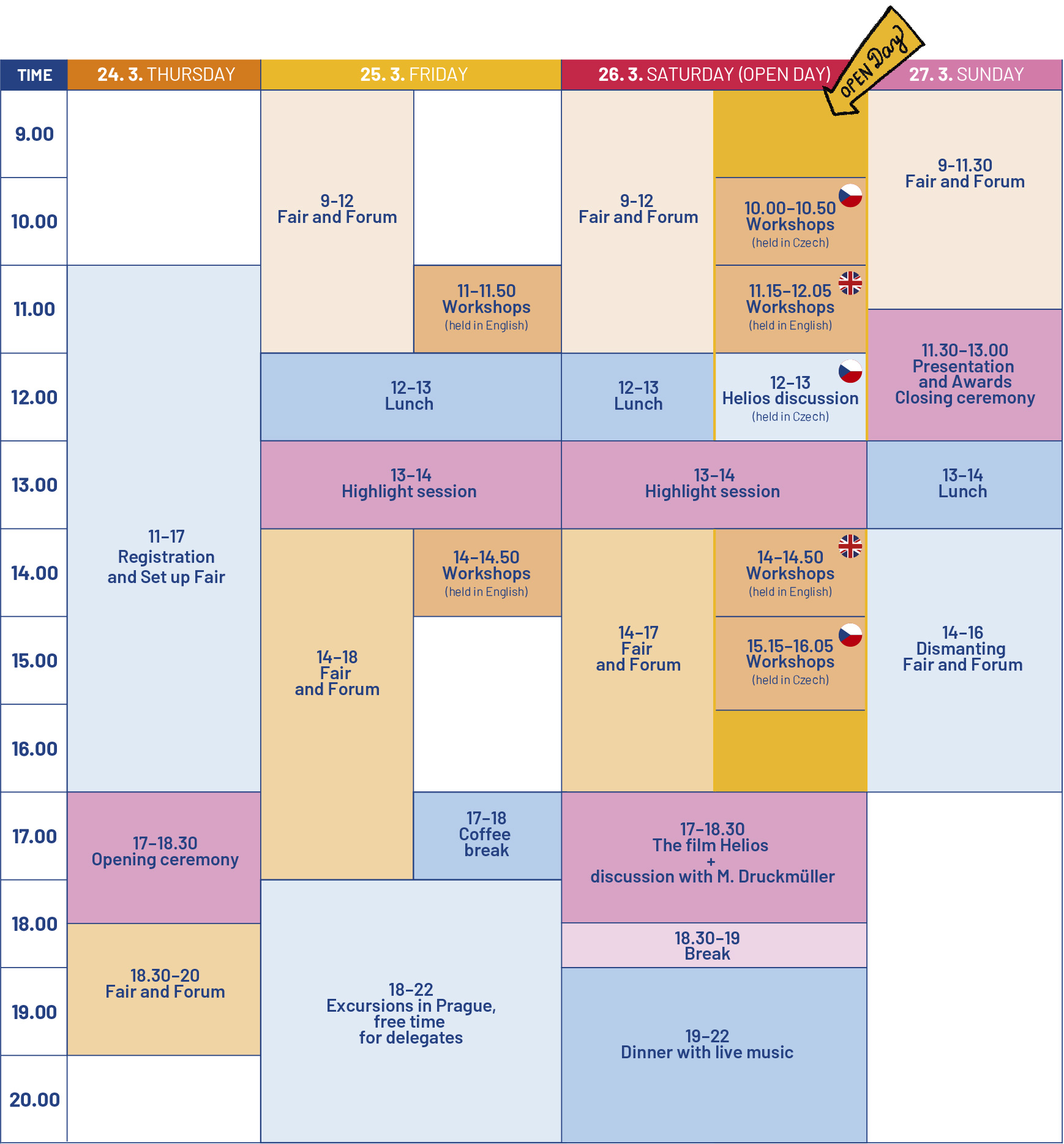 Timetable | Science on Stage 2022